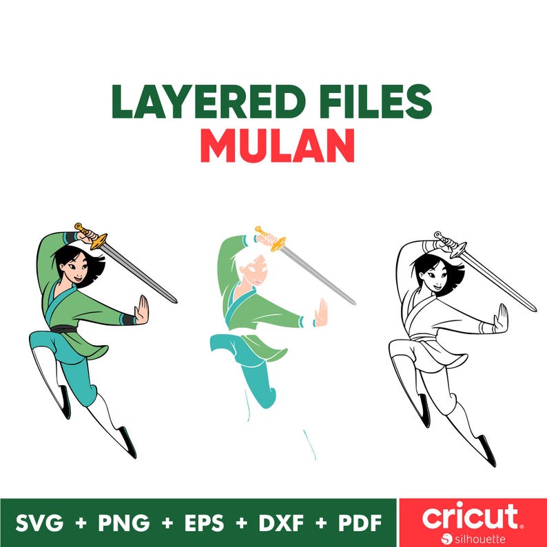 Mulan SVG Bundle: Cricut & Silhouette Cut Files (digital Download) - Etsy