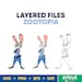 Zootopia SVG Bundle: Cricut & Silhouette Cut Files (digital Download ...