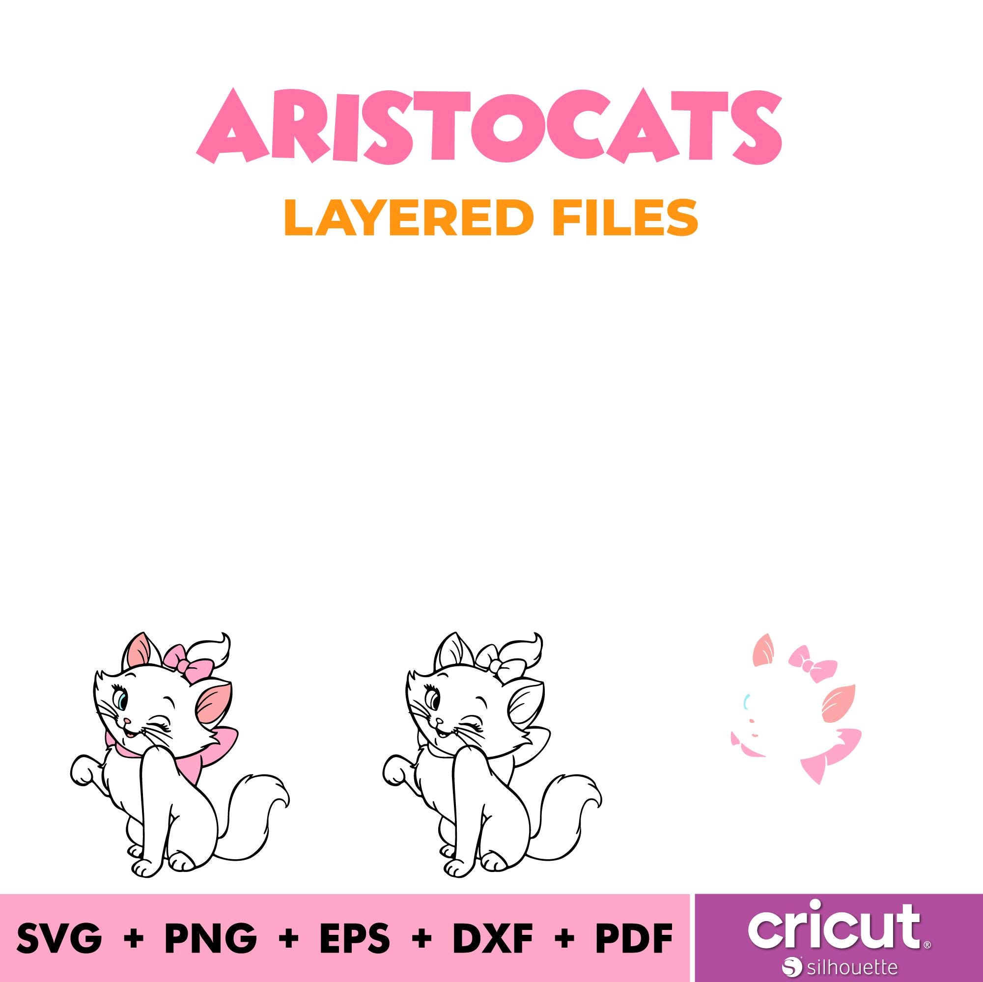 Aristocats Marie SVG Bundle: Cricut & Silhouette Files (digital ...