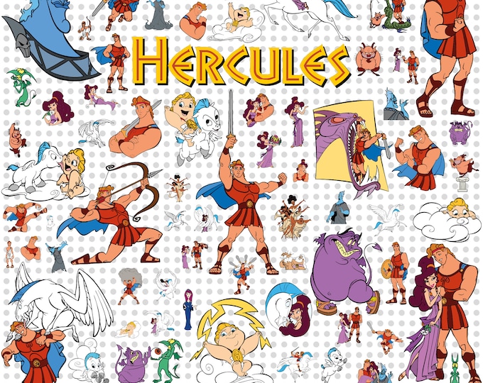 Hercules Mega Bundle Svg, Hercules Png, Hercules Clipart, Hercules Svg ...