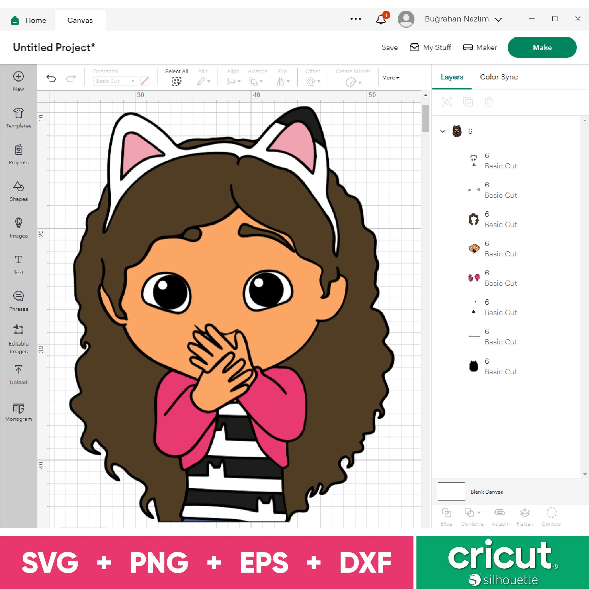Mega paquete SVG de la casa de muñecas de Gabby: archivos de fuentes de ...