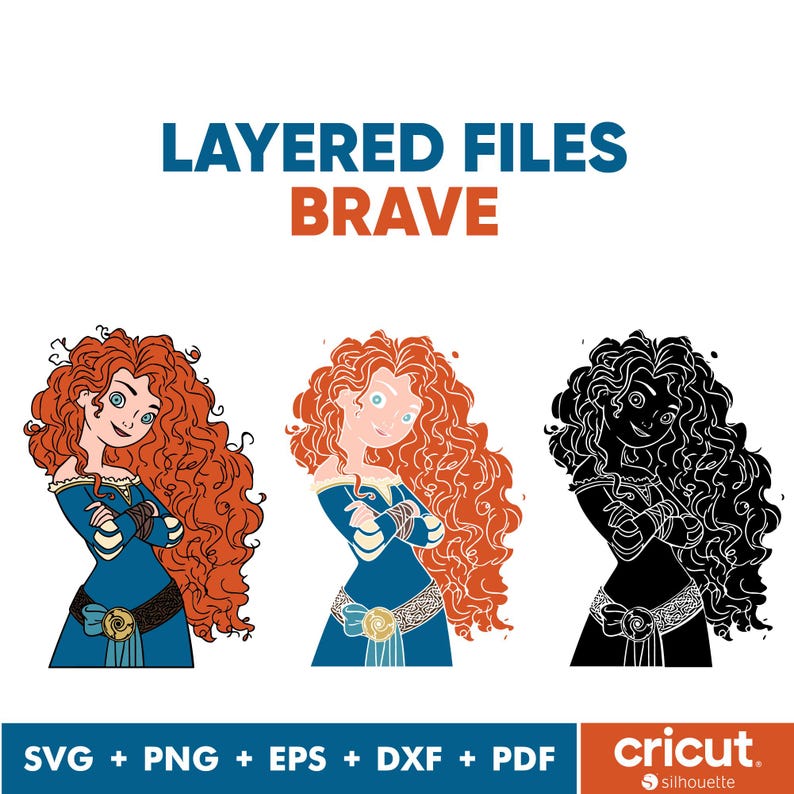 Brave SVG Bundle, Merida Svg, Brave Png, Brave Svg Files for Cricut and ...