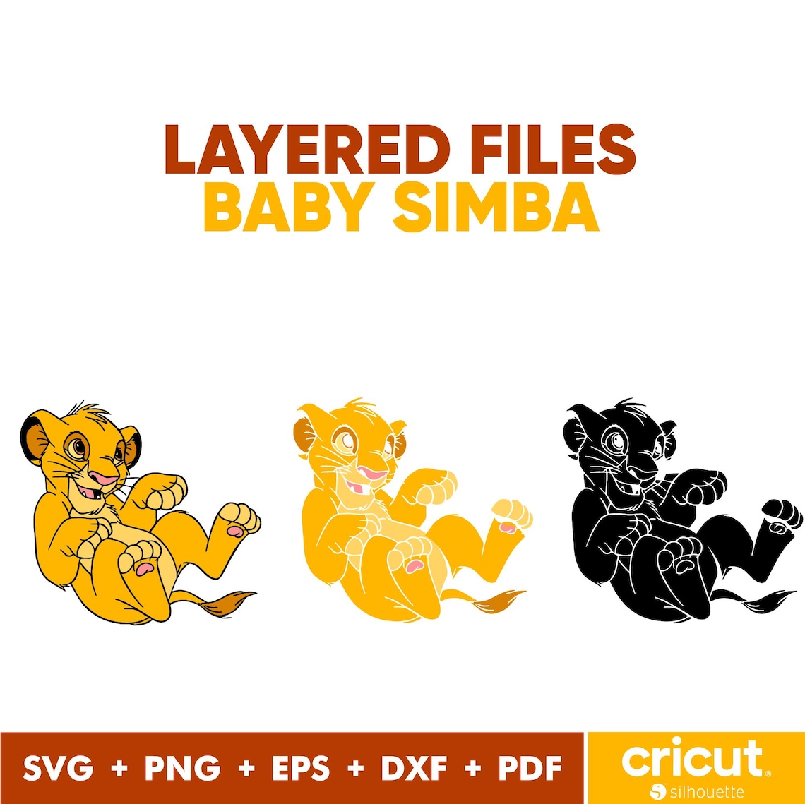 Baby Simba-Svg-Bundle, Baby Simba Png-Bundle, König der Löwen-Svg ...