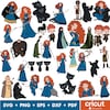 Princess Merida - Brave - SVG, PNG, JPG -instant Zip File Download ...