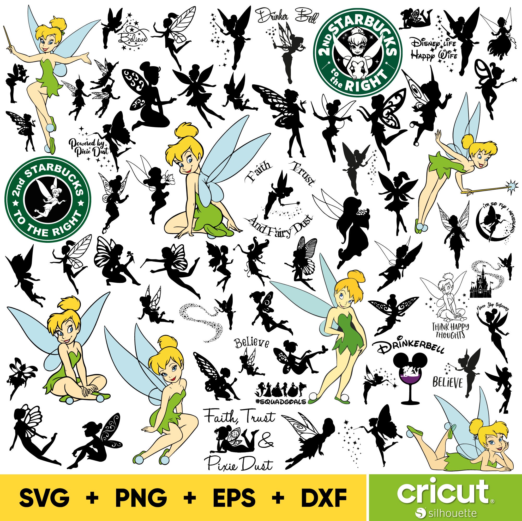 Tinkerbell Vliegende Kleurplaten Mooie Pin Up Fee Meisje Vliegen En