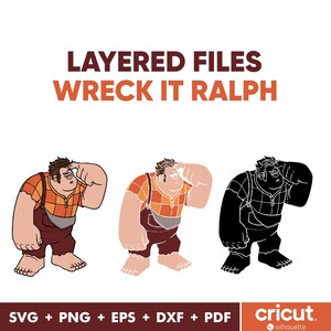 Wreck It Ralph SVG Bundle: Cricut & Silhouette Designs (digital ...