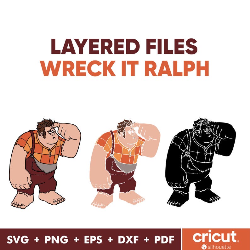 Wreck It Ralph SVG Bundle: Cricut & Silhouette Designs (digital ...
