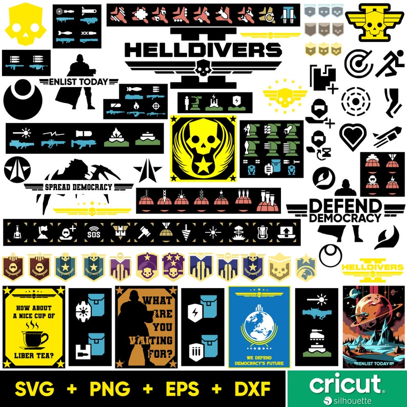 Helldivers 2 Ultimate SVG Bundle, Helldivers II Svg & Png Files for ...