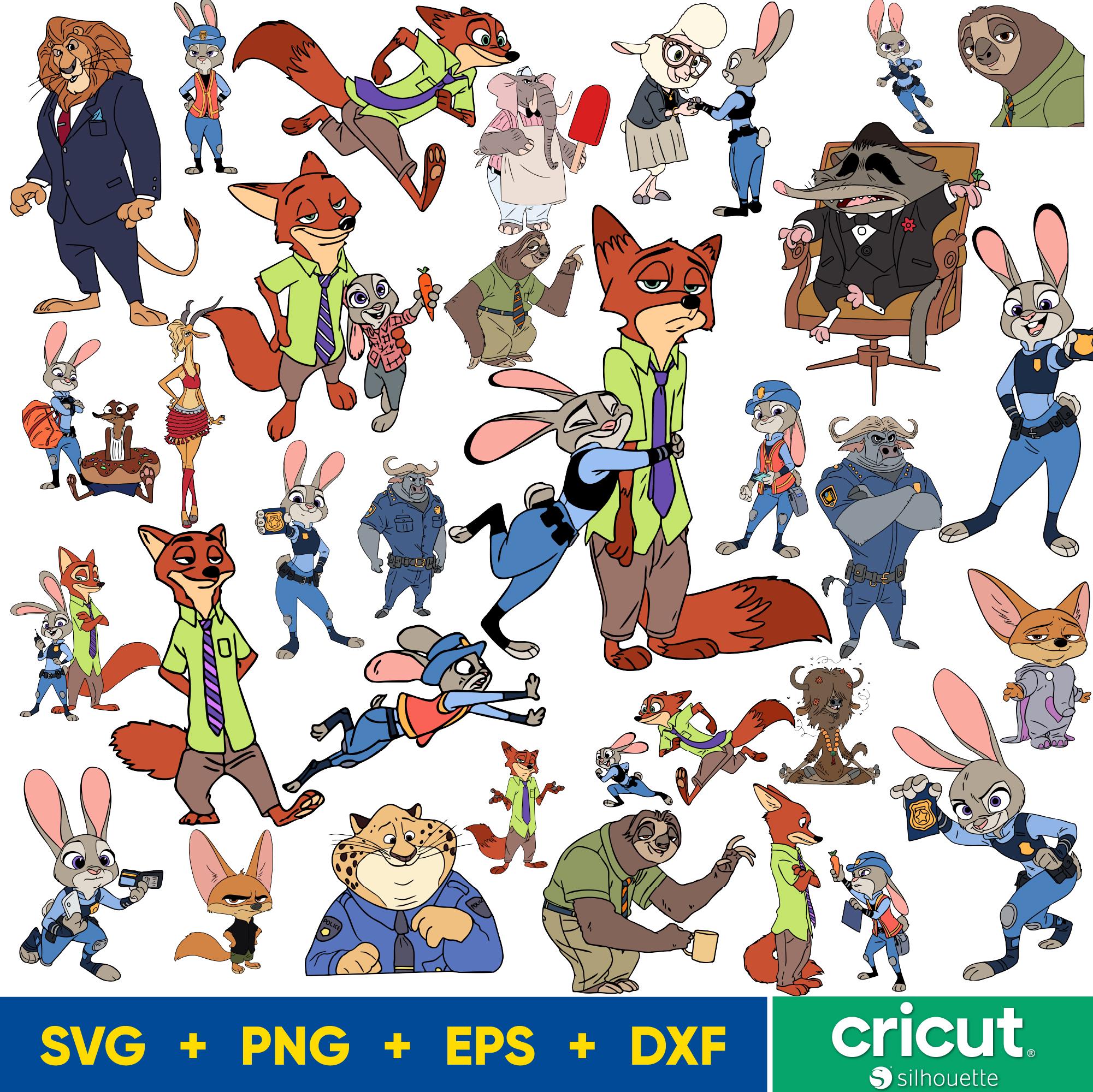 Zootopia Svg Bundle, Zootopia Svg, Zootopia Png, Zootopia Svg Files for ...