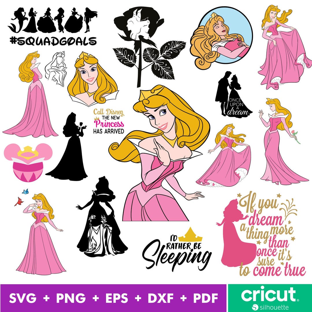 Sleeping Beauty SVG Bundle, Princess Aurora Svg Bundle, Aurora Svg ...