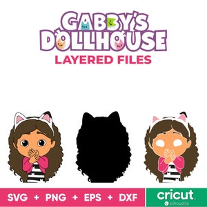 Gabbys Dollhouse Mega SVG Bundle: Gabby Font Files, Clipart for Cricut ...