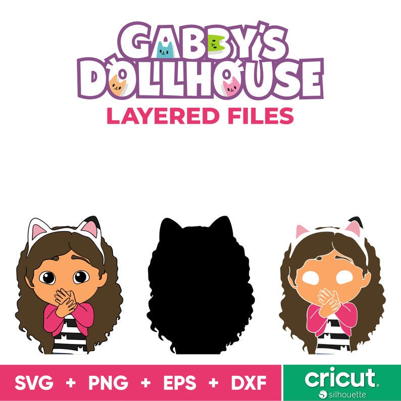 Gabby's Dollhouse SVG Bundle: Cricut & Silhouette Files (digital ...