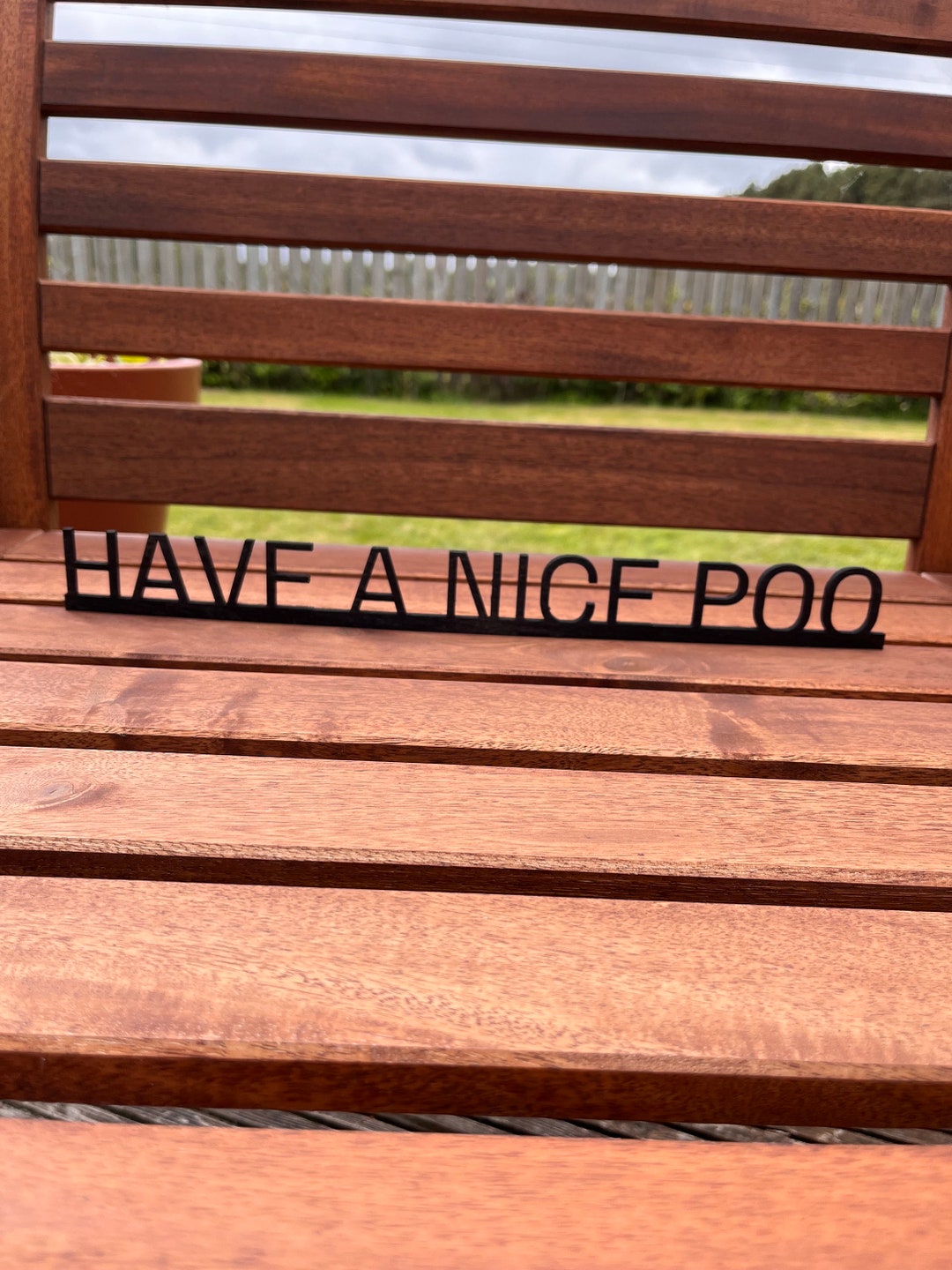 Wooden Sign “have a Nice Poo” Funny Quotes, to Give a Giggle on the ...