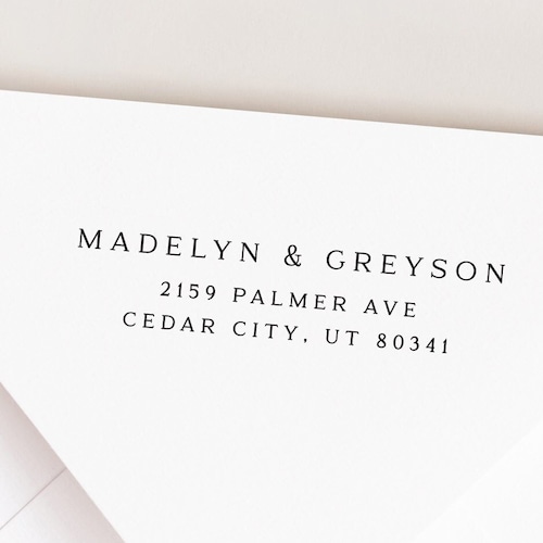 Custom Address Stamp Premium Self-inking or Rubber Return - Etsy