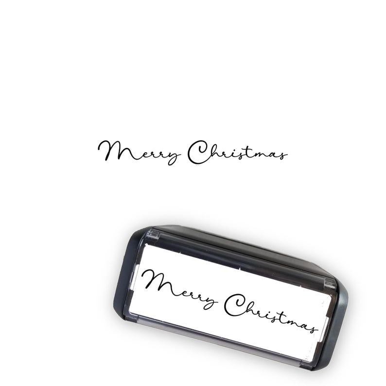 Merry Christmas Stamp, Wooden Handle Stamper, DIY Holiday Crafting, for ...