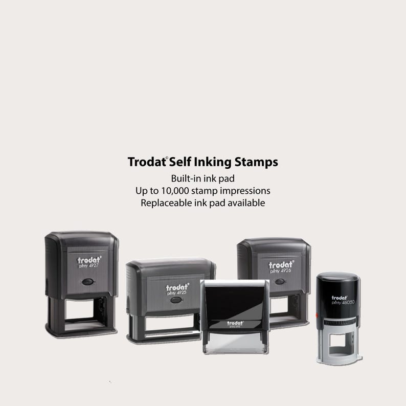Modern Address Stamp | Wood Stamp | Self Inking Stamp | Return Address ...