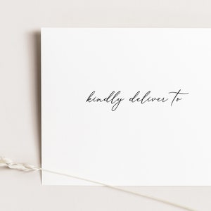 Kindly Deliver to Stamp | Rubber Stamp | Envelopes, Mailers | Wood ...