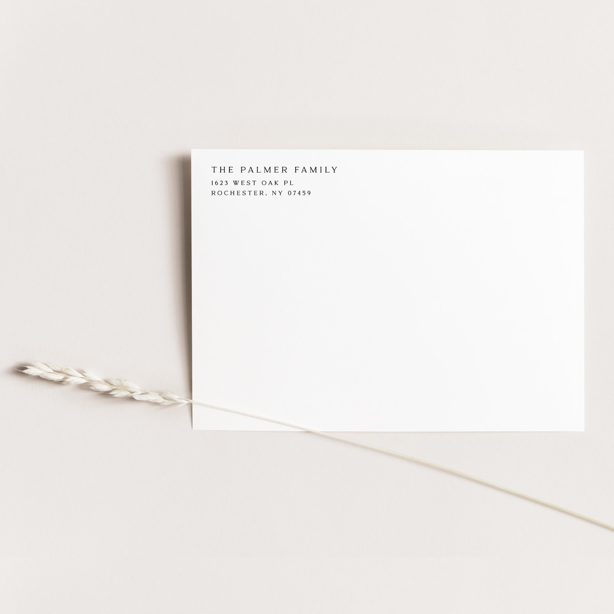 Modern Address Stamp | Family Stamp |self Inking | Wood Handle | Return ...