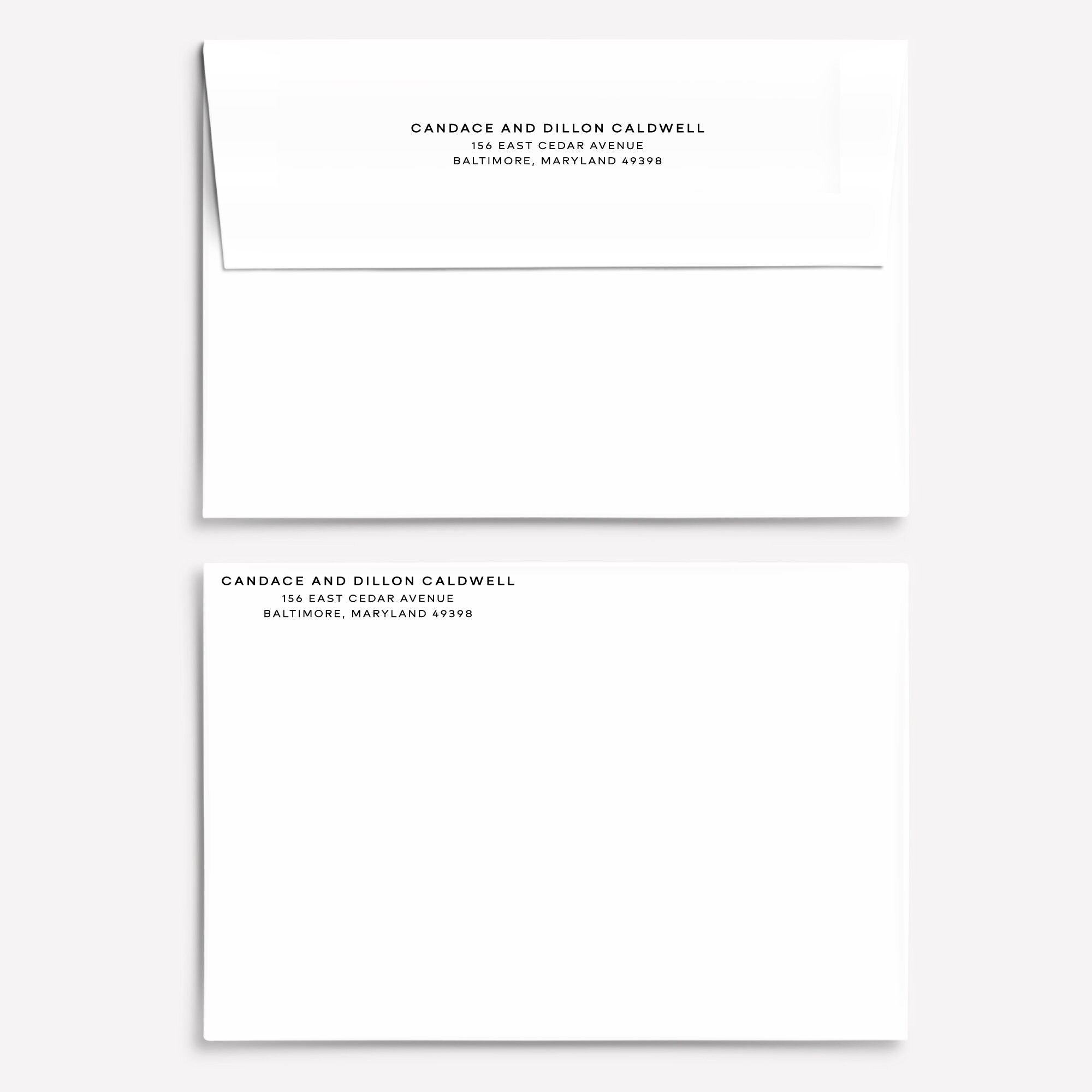 Modern Full Names Address Stamp 3-lines AS1143 | Etsy