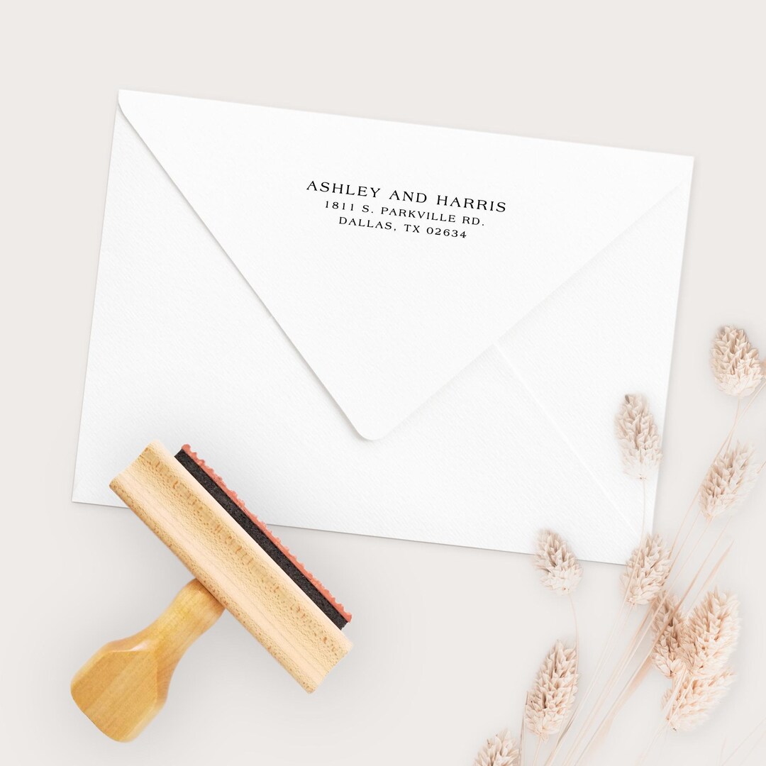 Address Stamp, Envelope Stamper, Wedding Invitations, Housewarming Gift ...