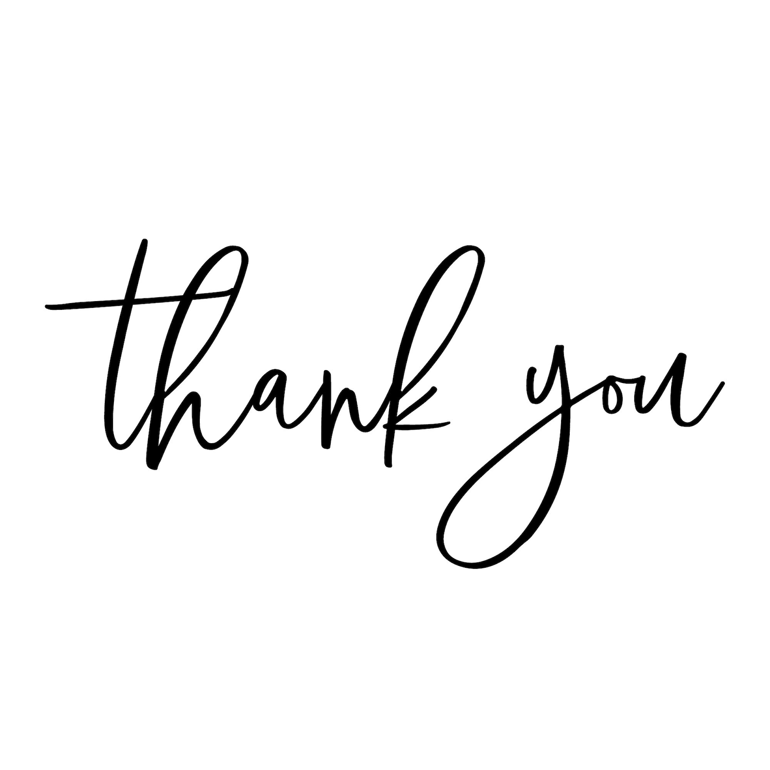 Thank You Script Stamp Optional Wood Handle Rubber Stamper - Etsy