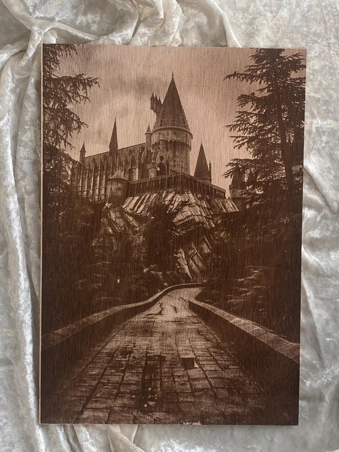Engraved Wooden Board Hogwarts, Harry Potter - Etsy
