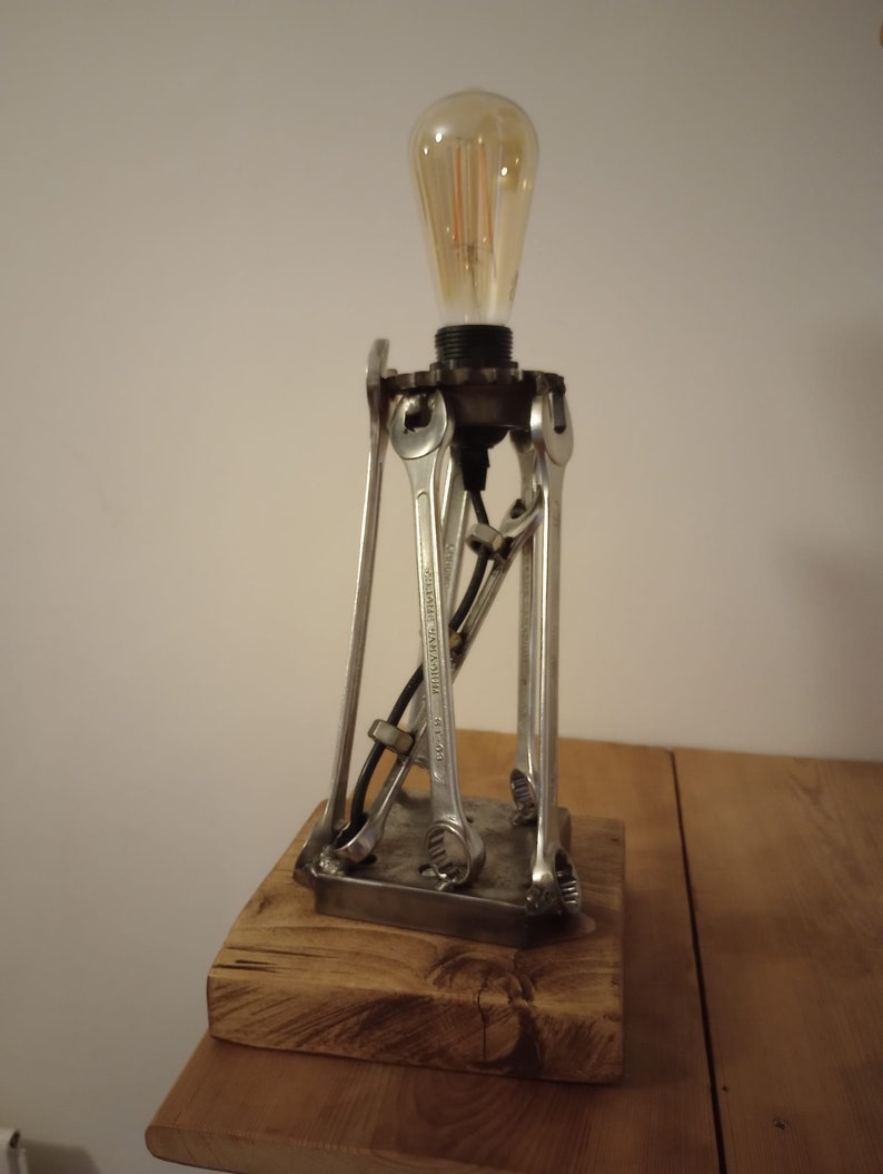 Bespoke Leaning Spanners Lamp - Etsy