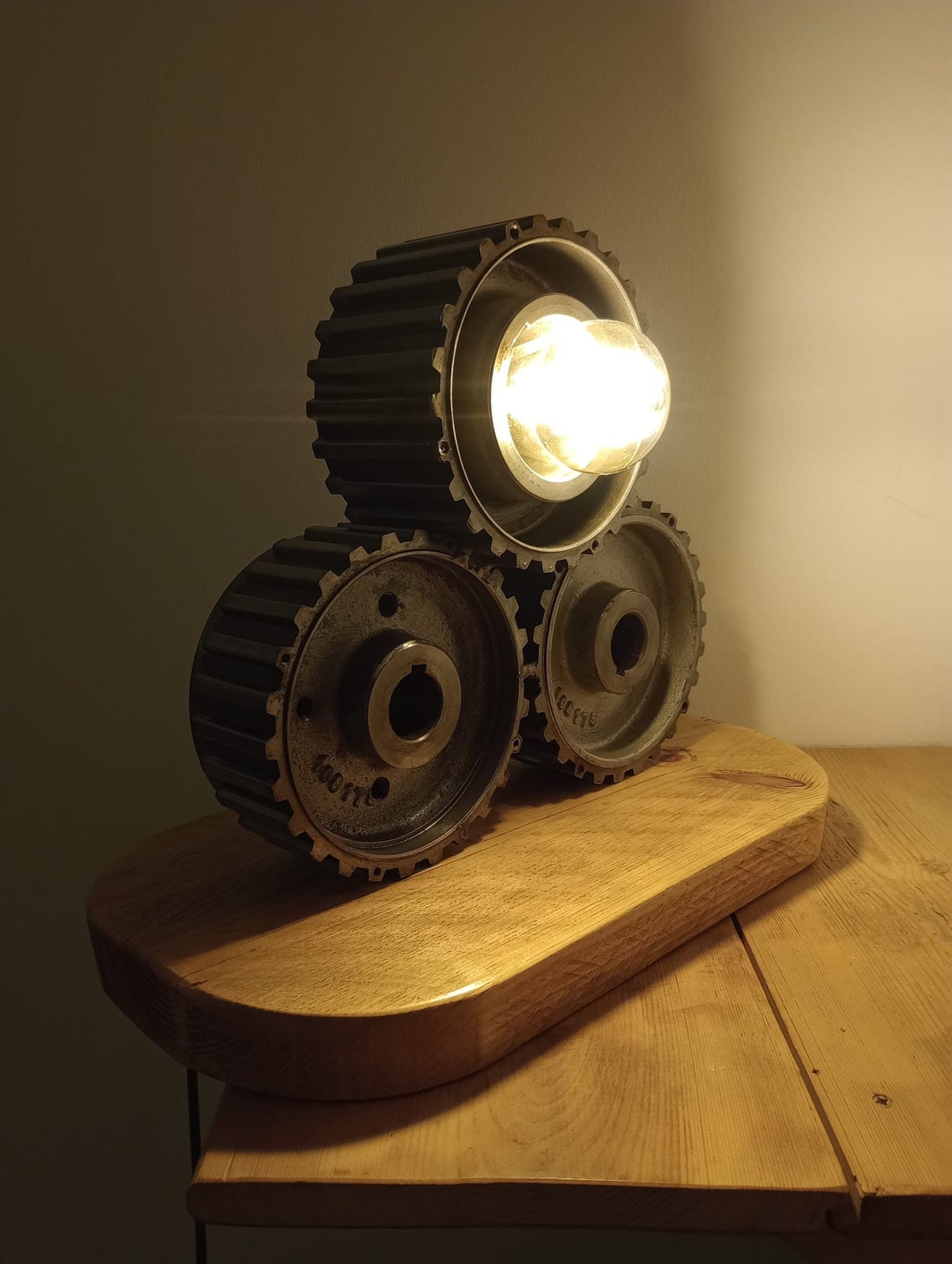 Pulley Pyramid Lamp - Etsy