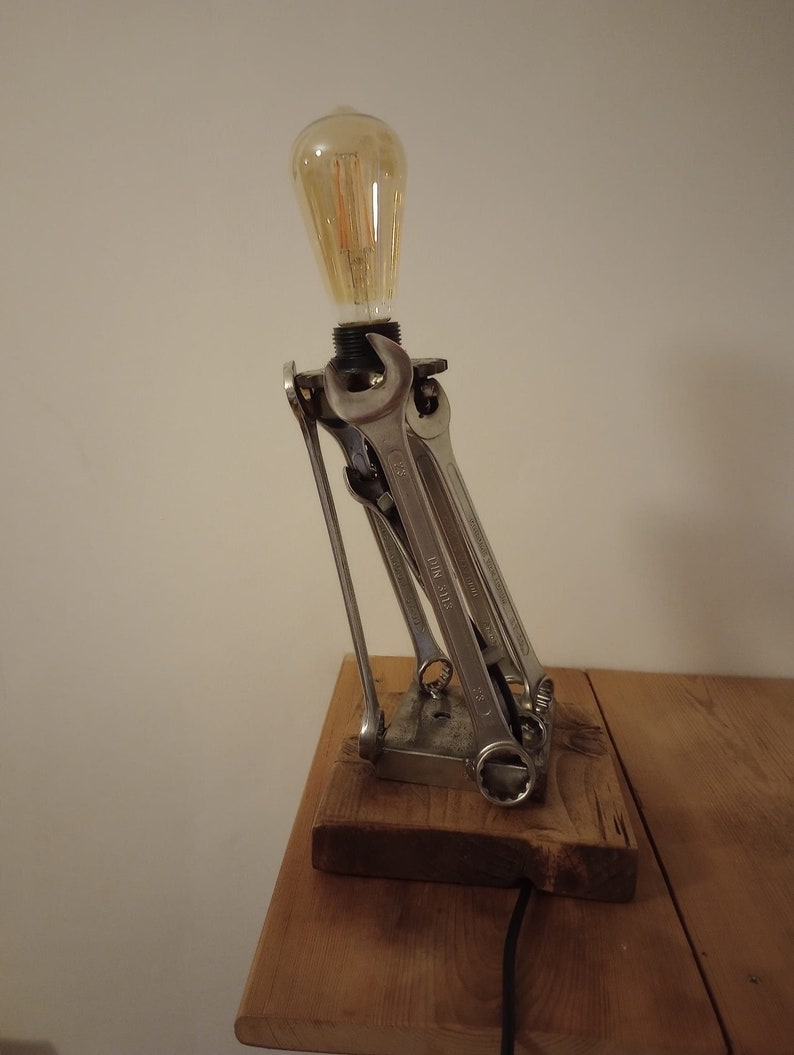 Bespoke Leaning Spanners Lamp - Etsy