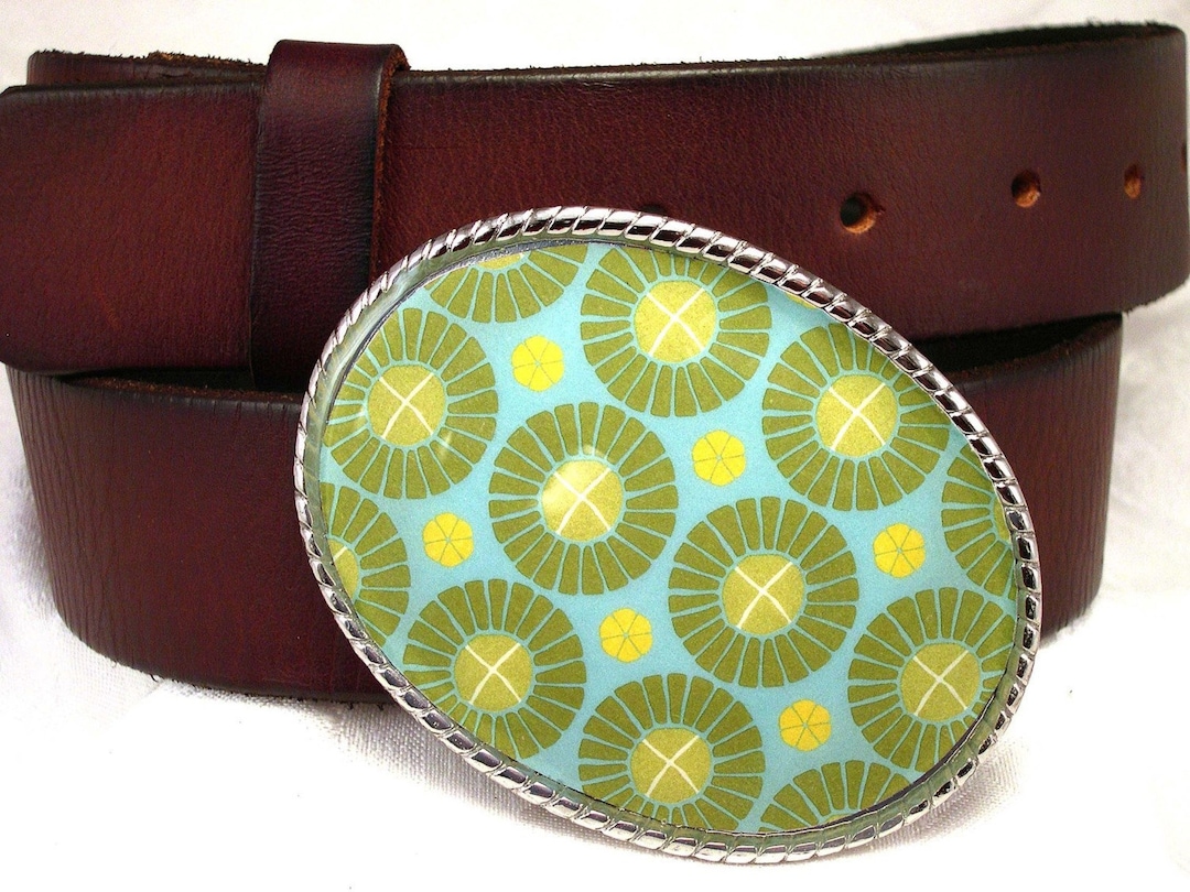 Groovy Green Belt Buckle - Etsy