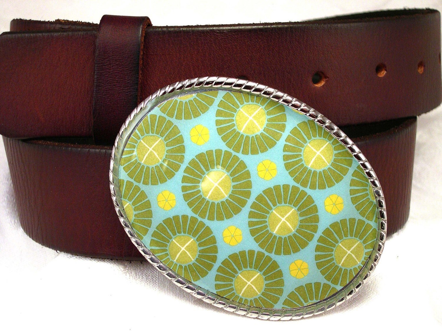 Groovy Green Belt Buckle | Etsy