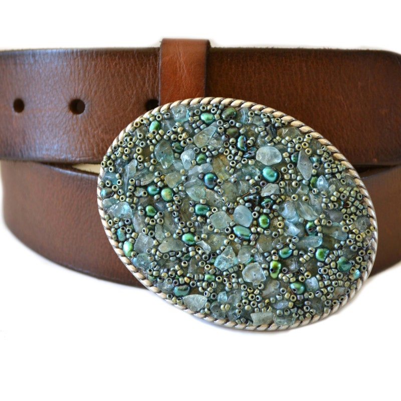 Beaded Belt Buckles - Etsy
