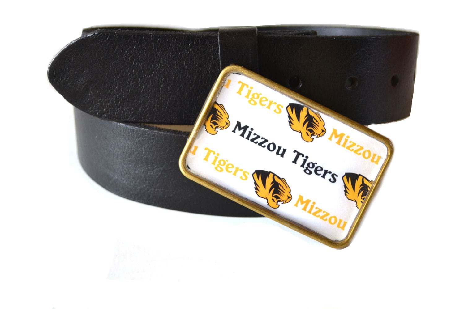 University of Missouri Belt Buckle Mizzou Tigers College Buckle - Etsy