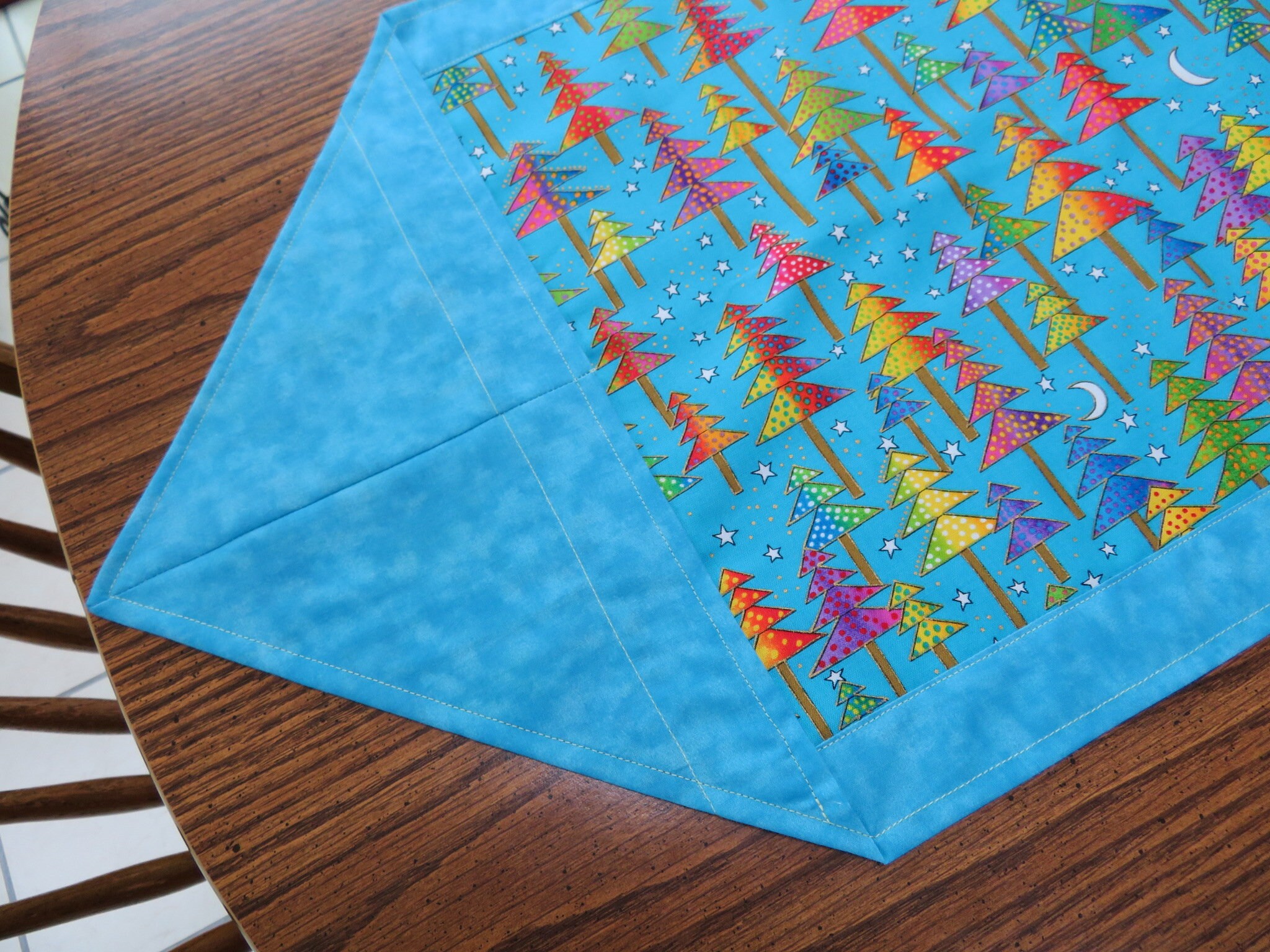 Colorful Christmas Tree Tablerunner - Etsy
