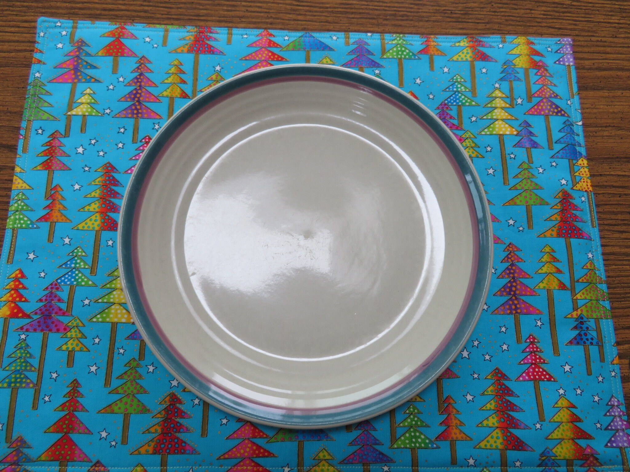 Set of Four Christmas Tree Placemats - Etsy