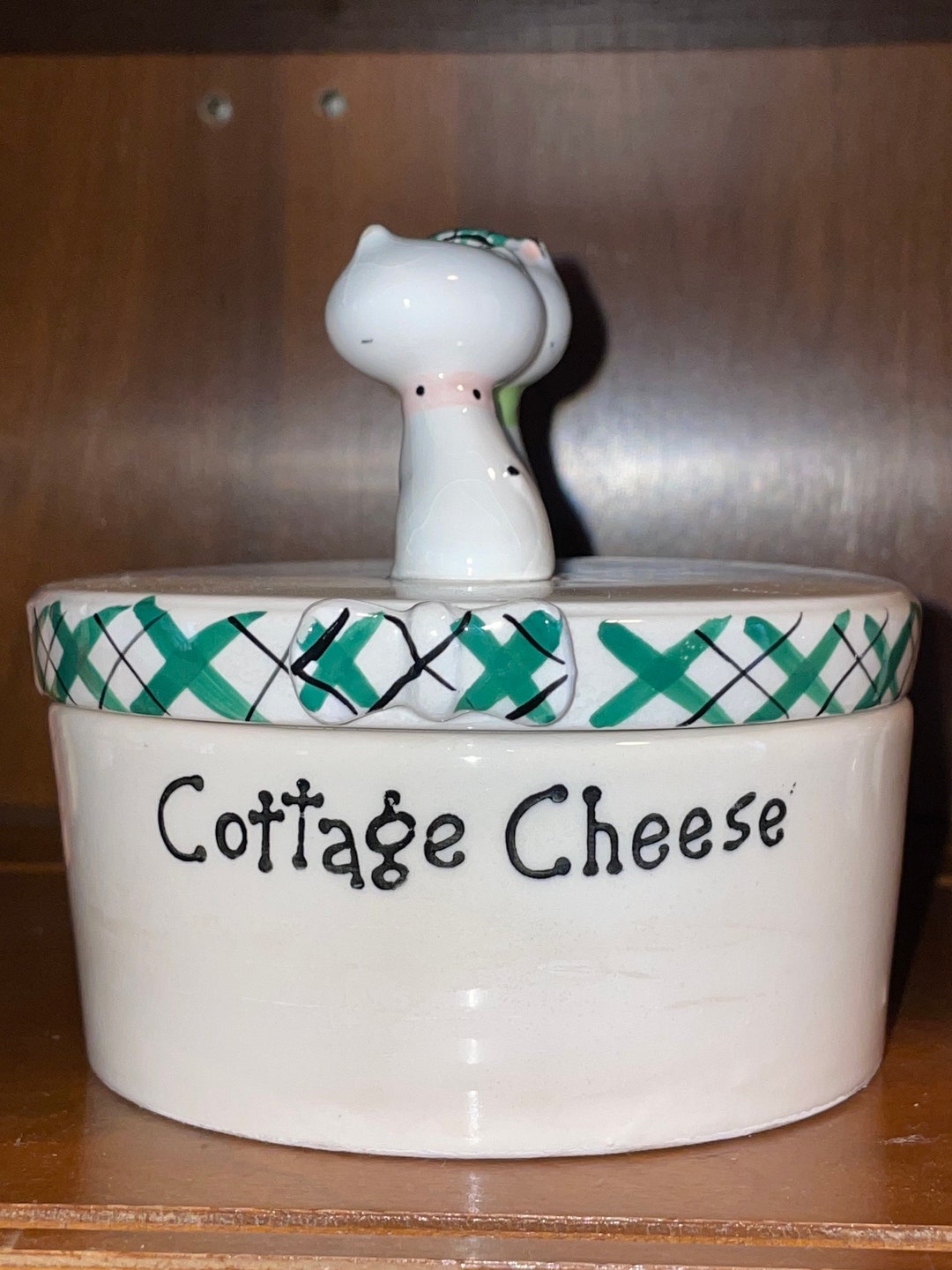 Vintage 1958 Mid-century Holt Howard Cozy Kitten Cottage Cheese Crock ...