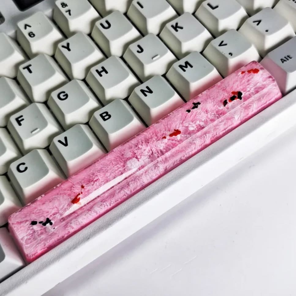 Custom Resin Koi Pond 6.25u Spacebar Keycaps, DIY Heat-sublimation ...