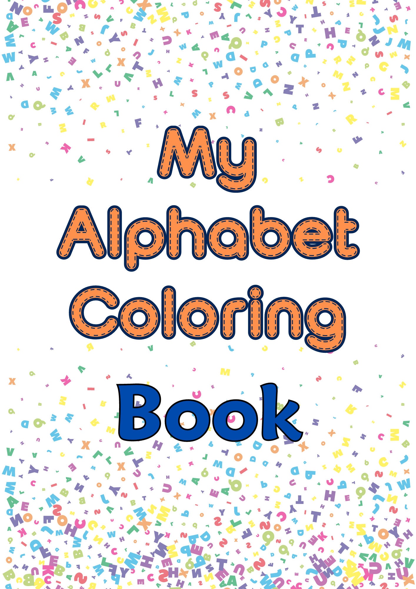 Printable Alphabet Coloring Busy Book for Kids and Toddlers ...