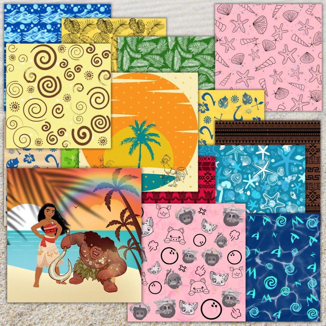 M-oana Inspired Pattern Prints, Maui, Beach, Hawaiian Tribal Patterns ...