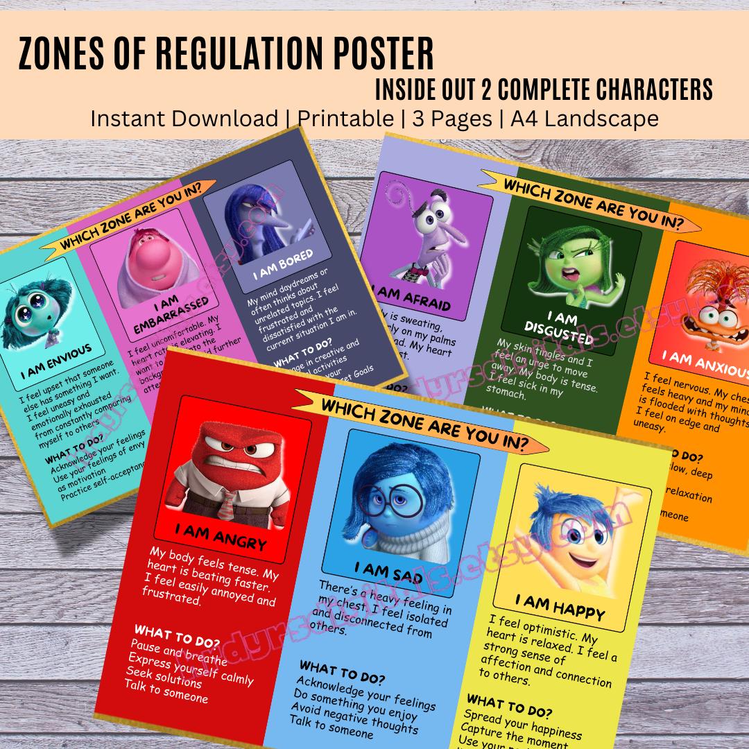 Zones of Regulation, Emotion Check in Poster Printable, How Are You ...