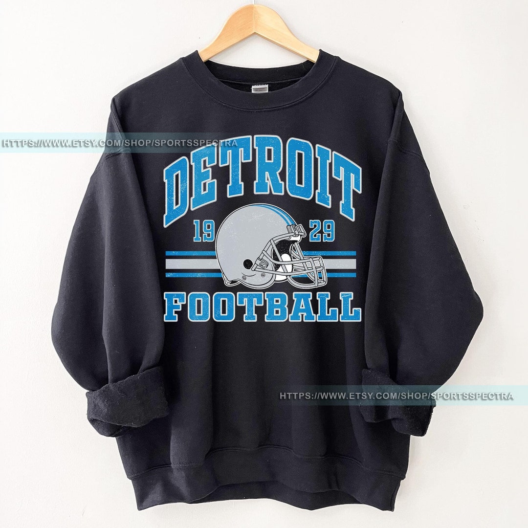 Detroit Football Vintage Sweatshirt T-shirt, Detroit Lion Football Tee ...