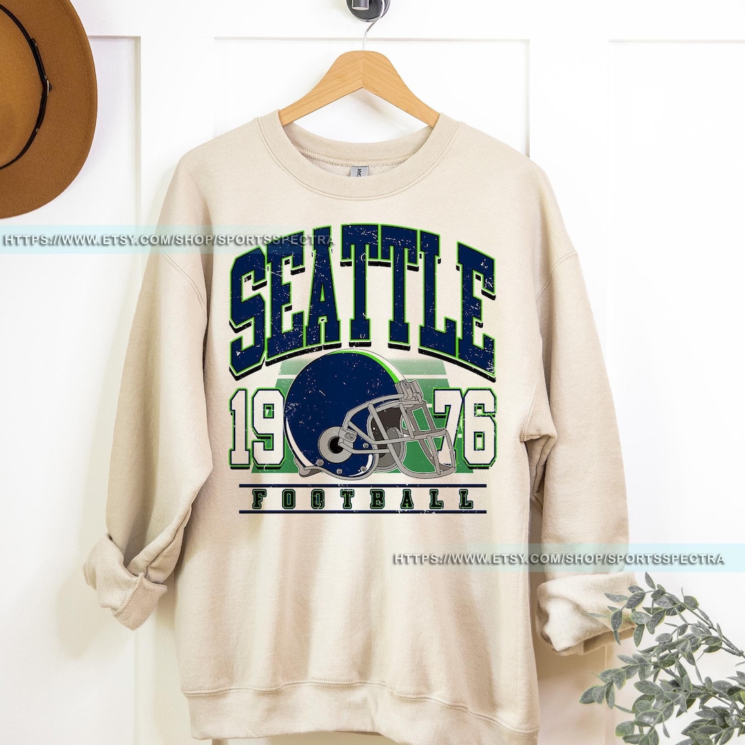 Seattle Football Vintage Sweatshirt T-shirt,seattle Seahawk Football ...