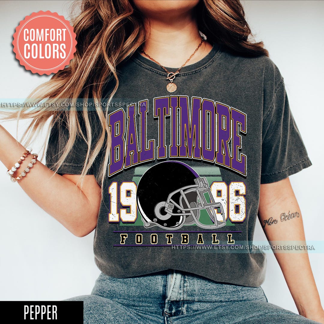 Baltimore Football Vintage Style Comfort Colors T-shirt,retro Baltimore ...