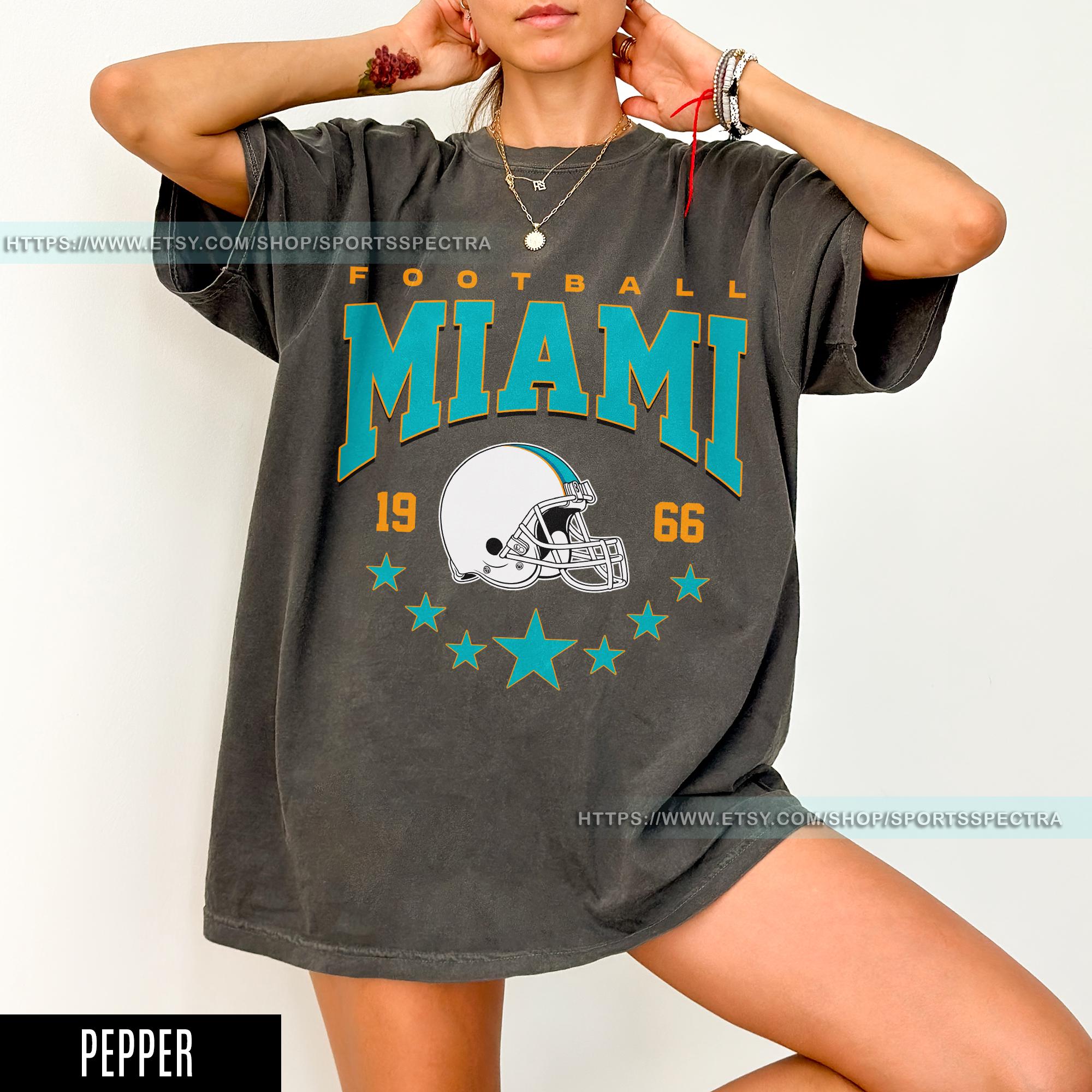 Miami Football Vintage Style Comfort Colors T-shirt, Retro Miami ...
