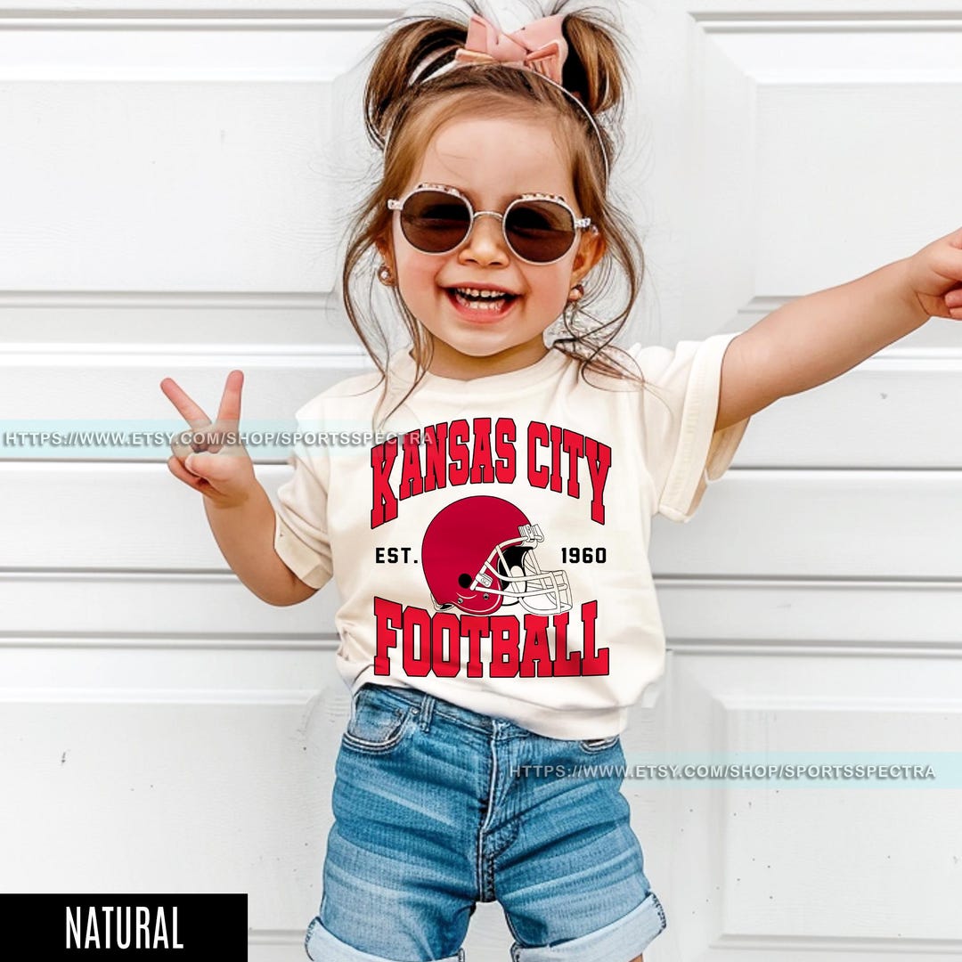 Kansas City Football Vintage Toddler T-shirt, Kansas City Football Kids ...