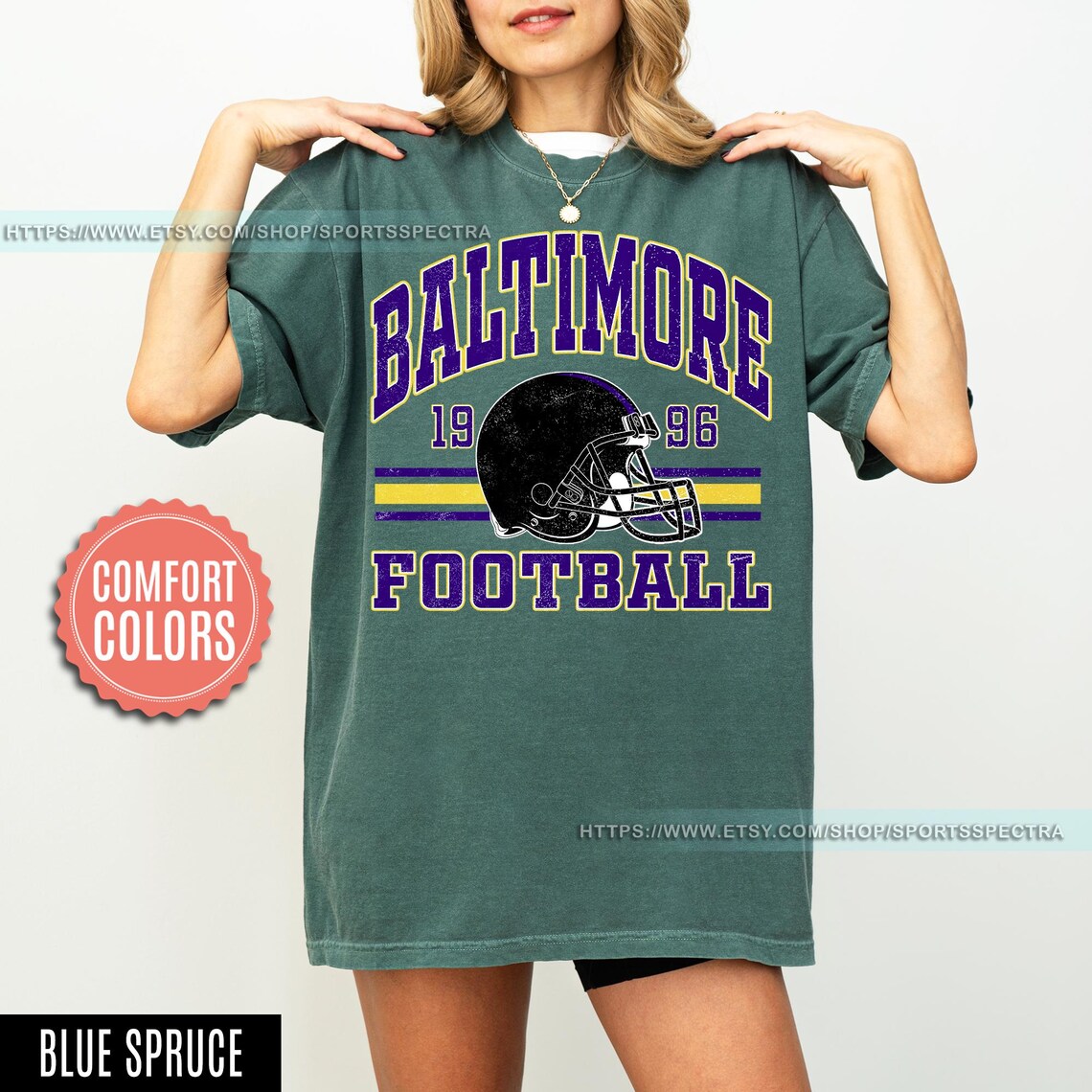 Baltimore Football Vintage Style Comfort Colors T-shirt,retro Baltimore ...