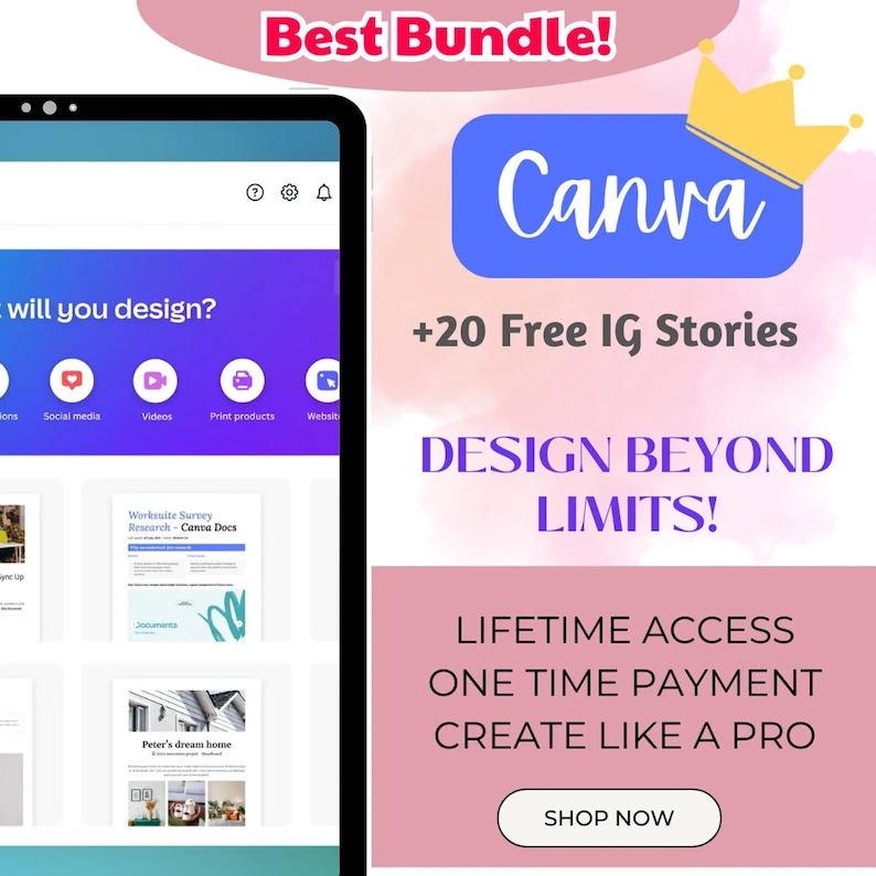 Canva Pro Full Features for Lifetime Bonus Canva Templates / Unlock All ...