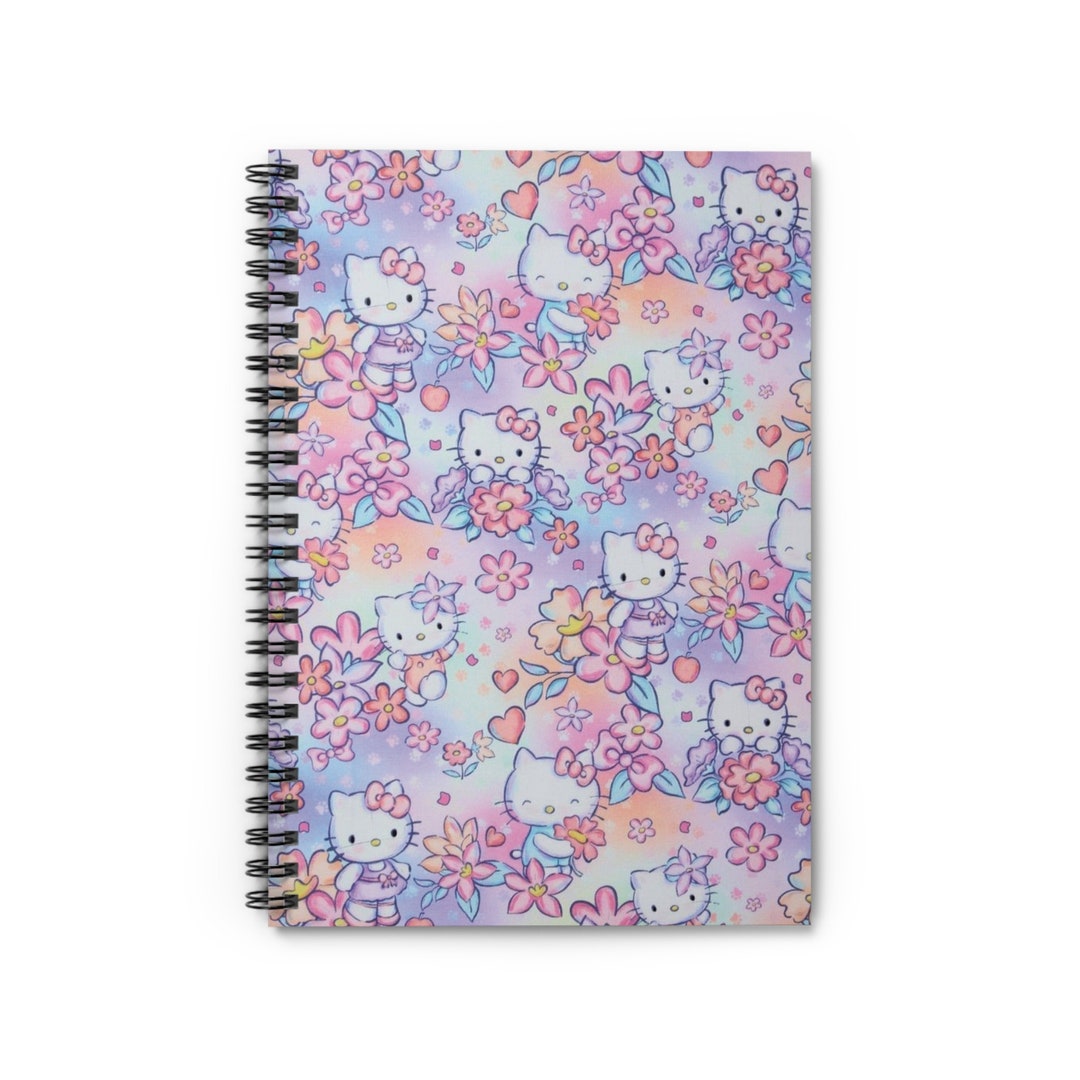 Hello Kitty Spiral Notebook - Etsy