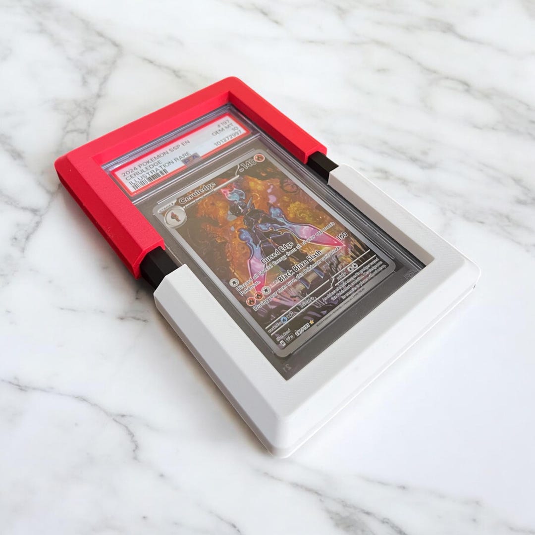 3D Printed Poké Ball PSA Card Holder | Graded Slab Display Stand - Etsy ...
