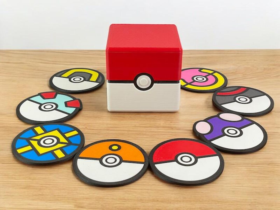 Pokemon Pokeball Coasters Bundle - Etsy UK